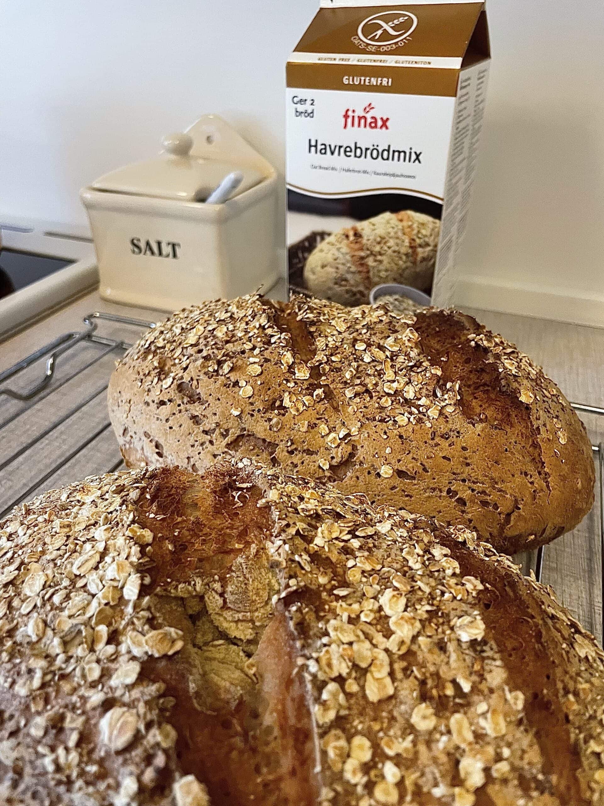 Finax Havrebrødmix...VillaGlutenfri's lette løsning